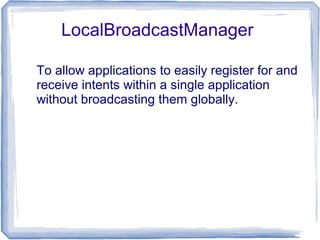 Android Support Package | PPT