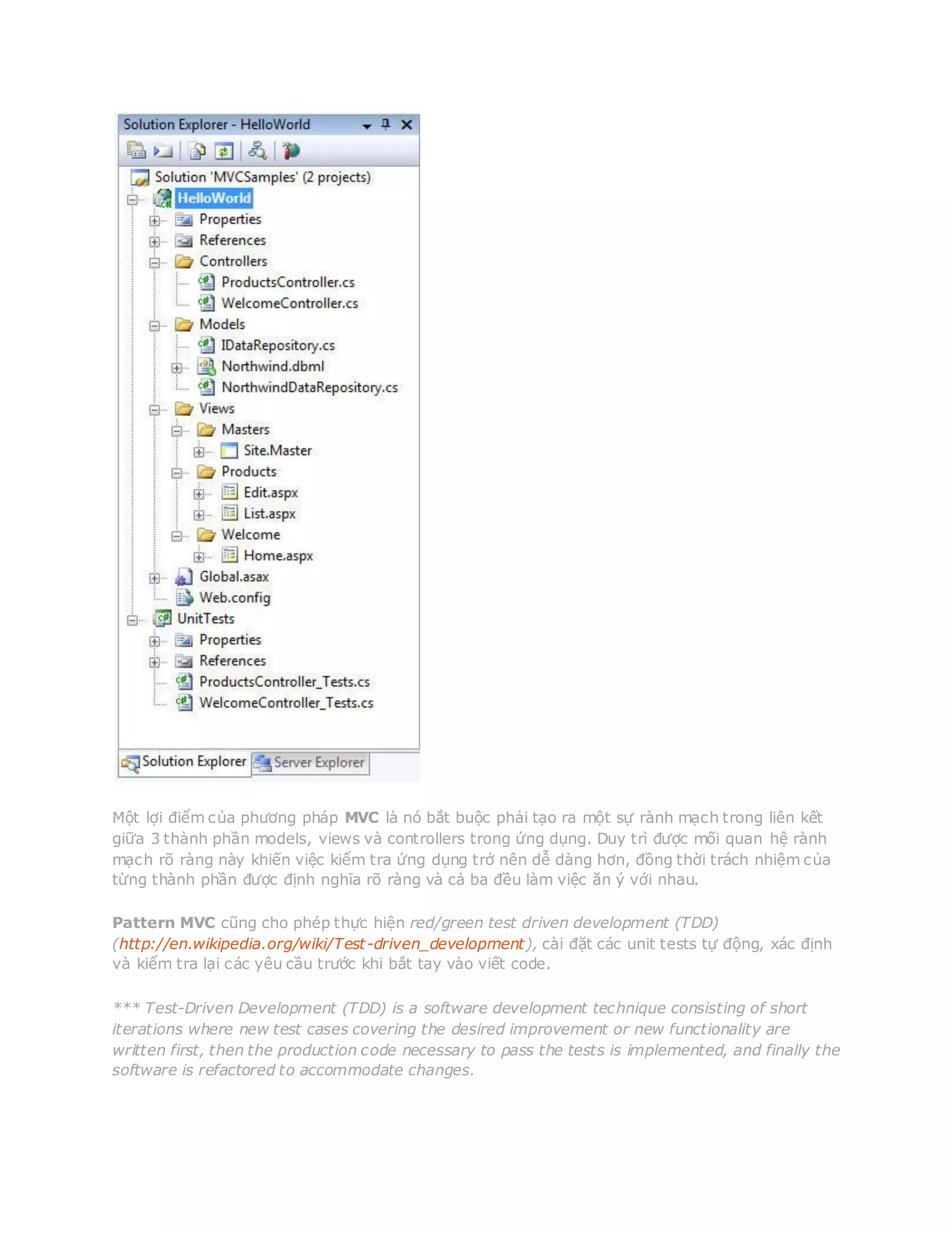 Asp.net mvc framework qua cac vi du | PDF