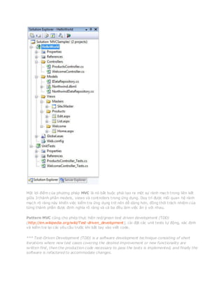 Asp.net mvc framework qua cac vi du | PDF