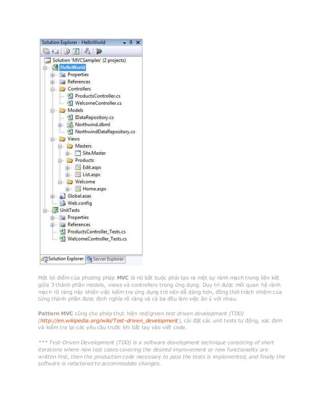 Asp.net mvc framework qua cac vi du | PDF