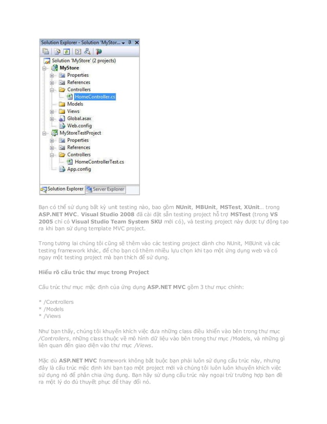 Asp.net mvc framework qua cac vi du | PDF