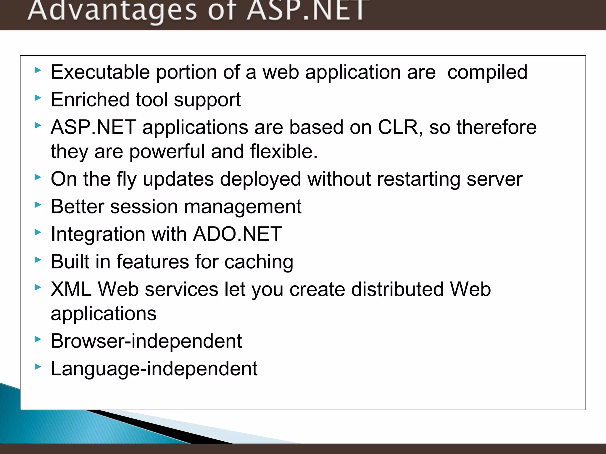 The complete ASP.NET (IIS) Tutorial with code example in power point slide show | PPT