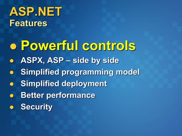 Asp.net server controls | PPT | Web Development | Internet