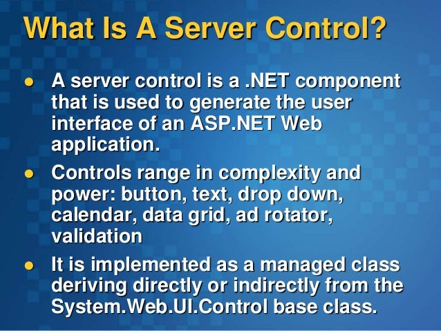 Server Controls
