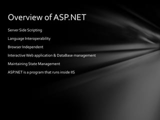 Asp.net Project | PPT