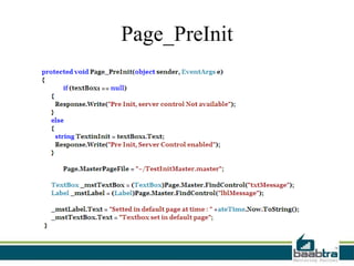 ASP.NET Page Life Cycle | PPT