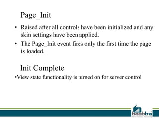 ASP.NET Page Life Cycle | PPT