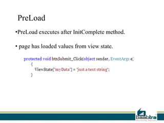 ASP.NET Page Life Cycle | PPT