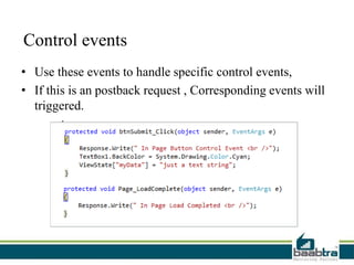 ASP.NET Page Life Cycle | PPT