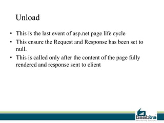 ASP.NET Page Life Cycle | PPT