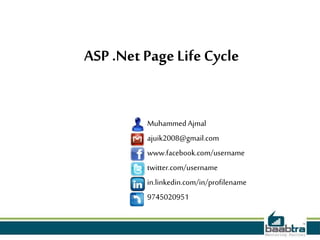 ASP.NET Page Life Cycle | PPT