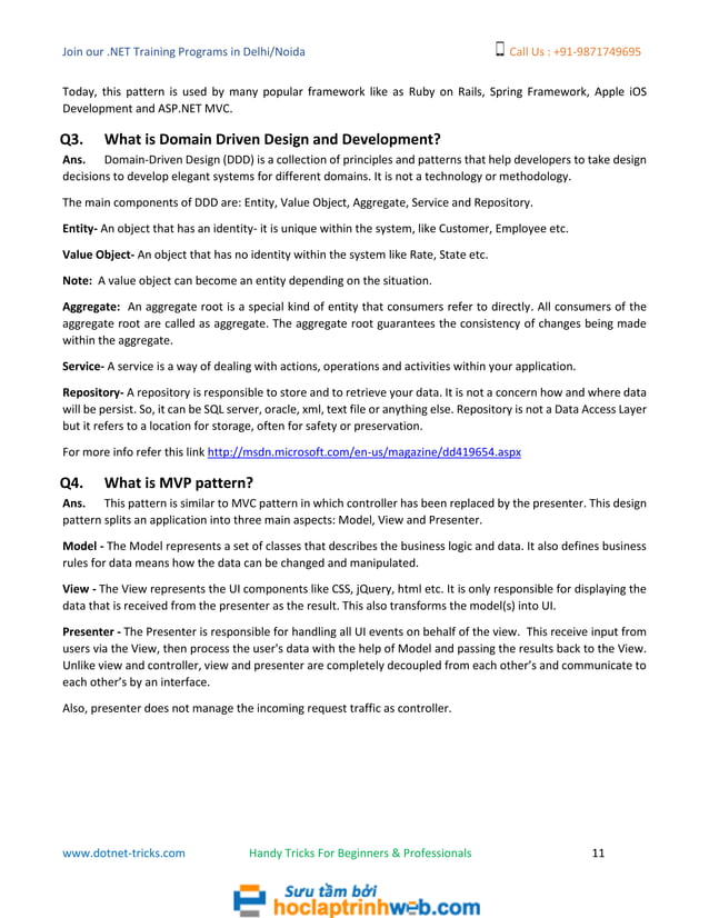 Asp.net mvc interview questions & answers by shailendra chauhan | PDF