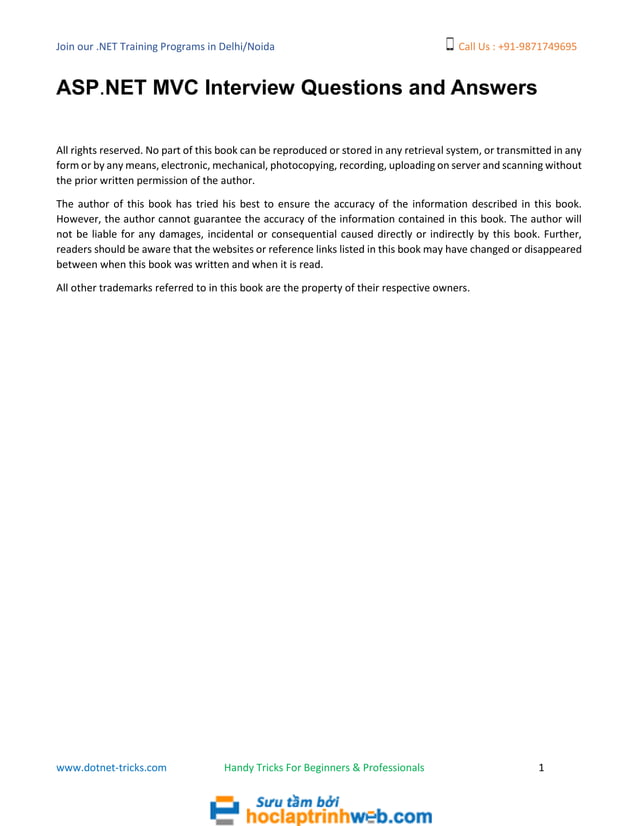 Asp.net mvc interview questions & answers by shailendra chauhan | PDF