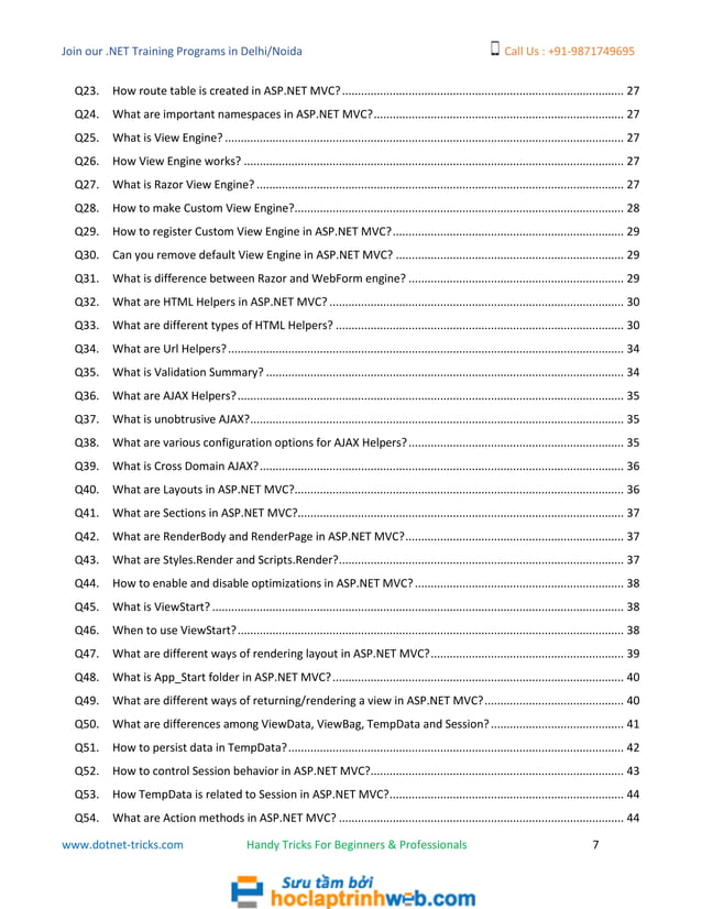Asp.net mvc interview questions & answers by shailendra chauhan | PDF
