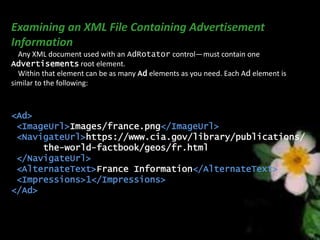 AdRotator and AdRepeater Control in Asp.Net for Msc CS | PPTX