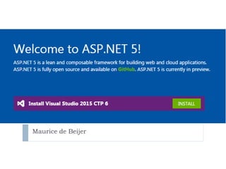 ASP.NET vNext Beta 3 | PPTX