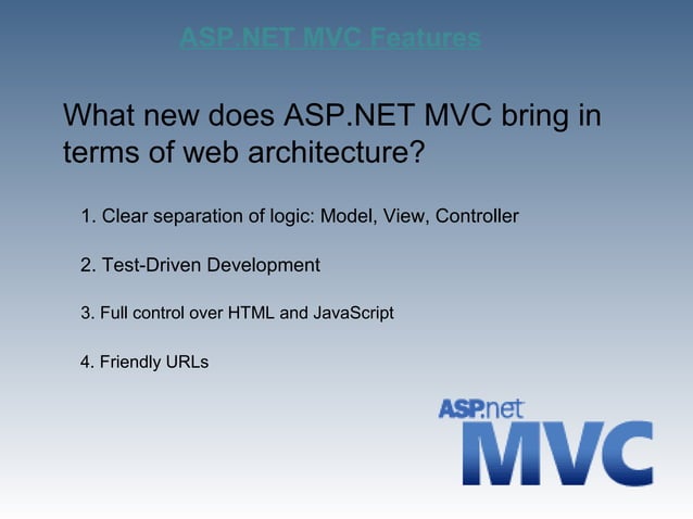 Asp.net mvc | PPT