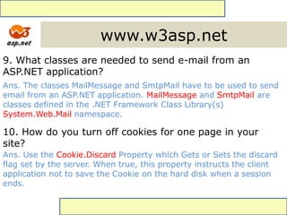 Top 20 Asp.net interview Question and answers | PPTX