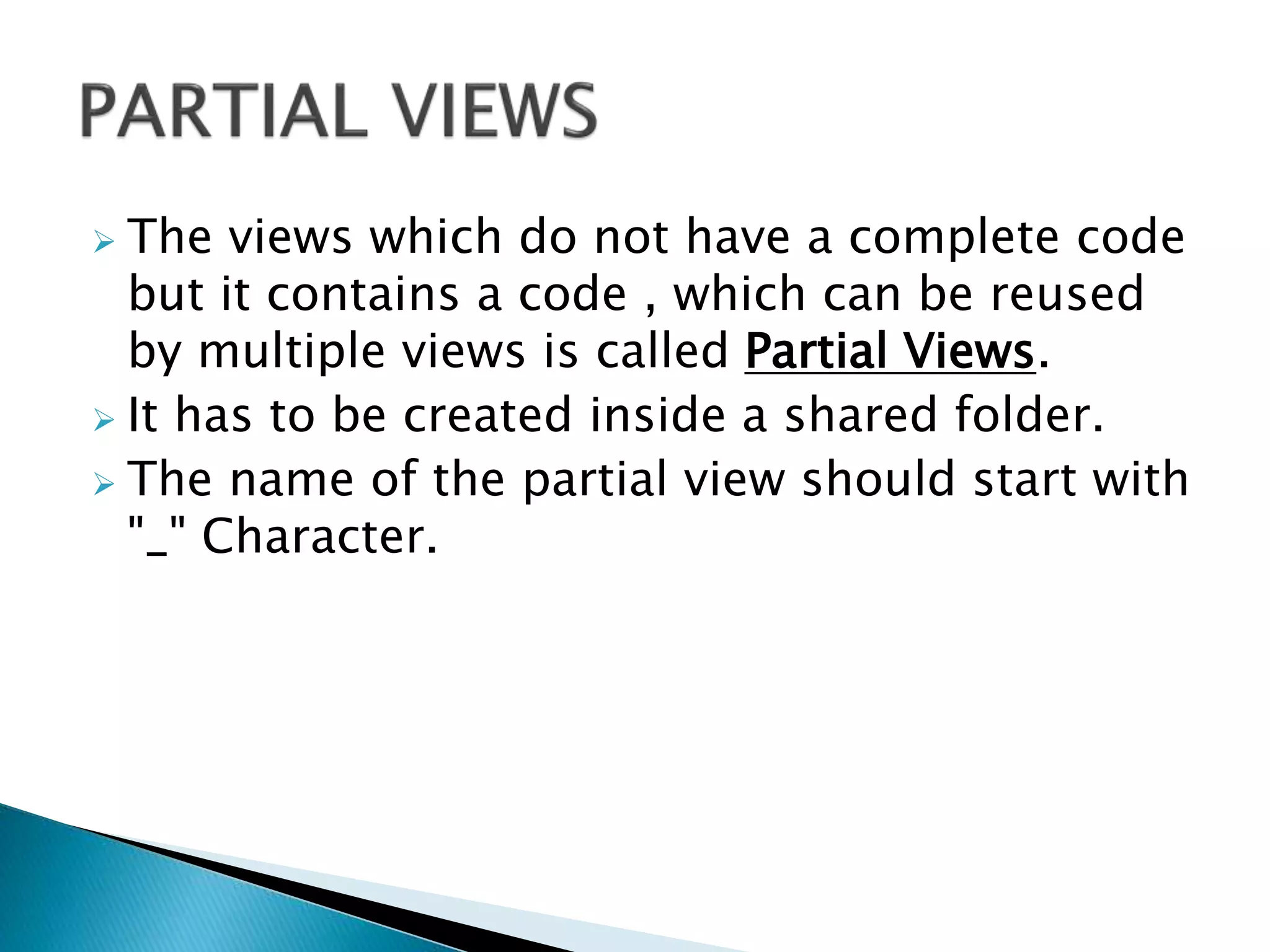 ASP.NET MVC. | PPTX | Web Design and HTML | Internet