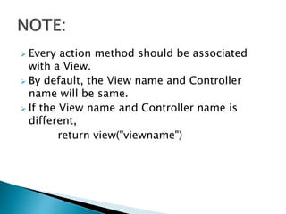 ASP.NET MVC. | PPTX | Web Design and HTML | Internet