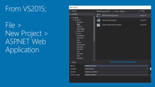 Getting Started with ASP.net Core 1.0 | PPT