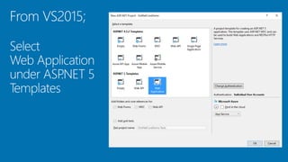Getting Started with ASP.net Core 1.0 | PPT