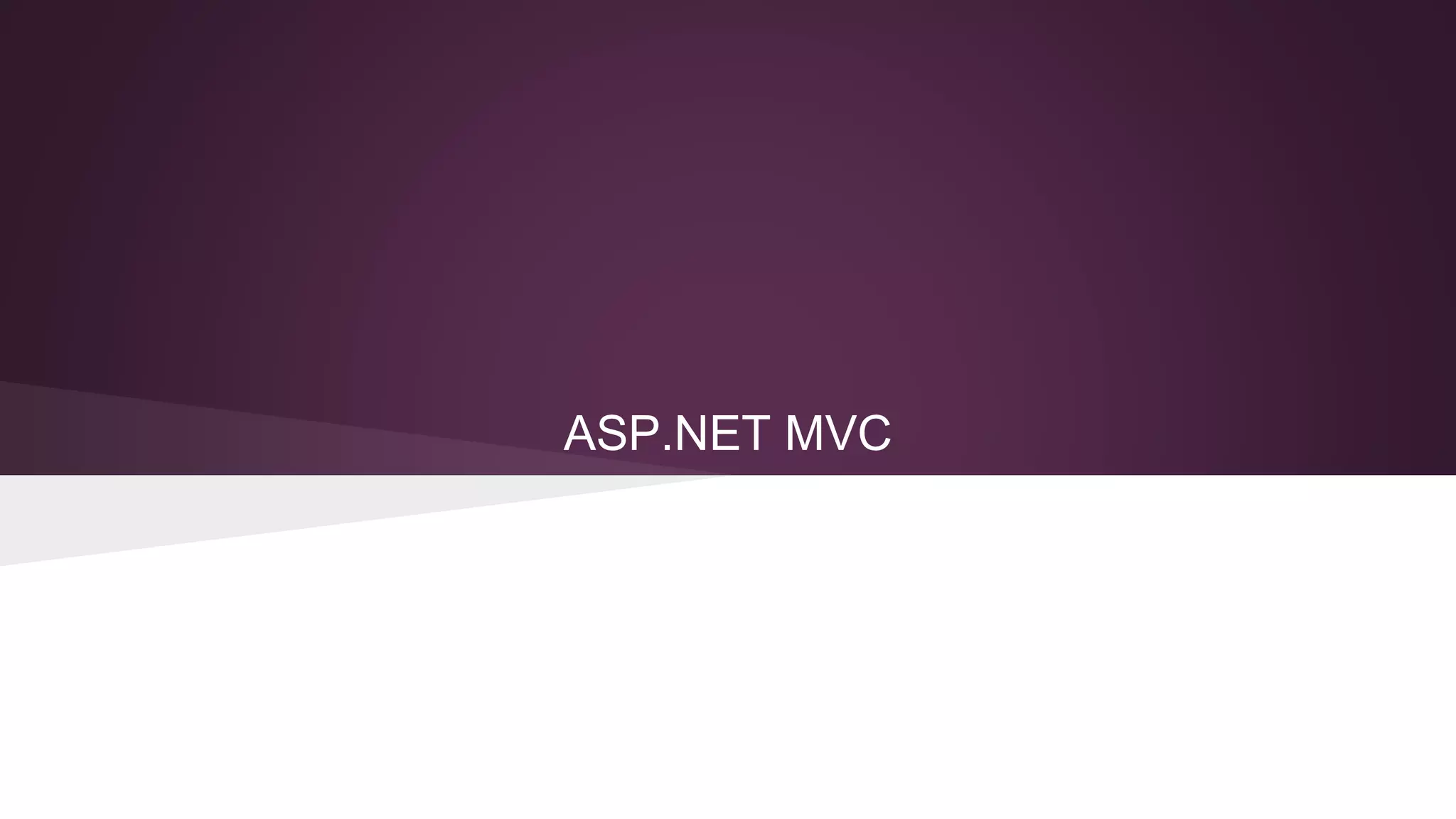 Asp.NET MVC | PPT