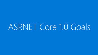 Getting Started with ASP.NET Core 1.0 (formerly ASP.NET 5) | PPT