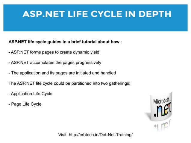 Asp.net life cycle in depth | PPT