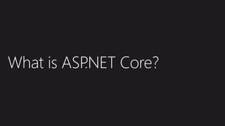 ASP.NET Core – Deep Dive on Building a Real Website | PPT