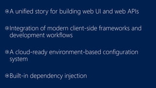 ASP.NET Core – Deep Dive on Building a Real Website | PPT