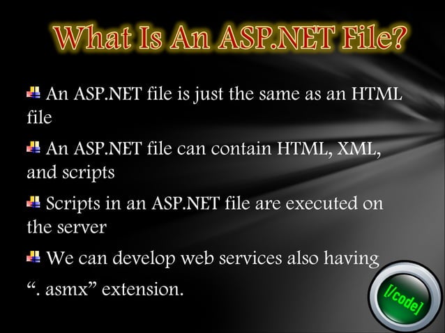 Asp.net presentatn | PPT