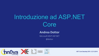 Introduzione ad ASP.NET Core | PPTX | Web Development | Internet