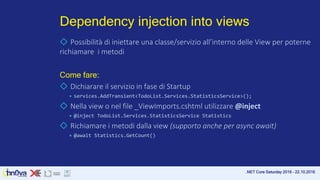 Introduzione ad ASP.NET Core | PPTX | Web Development | Internet