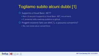 Introduzione ad ASP.NET Core | PPTX | Web Development | Internet