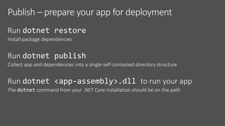ASP.NET Core deployment options | PPT