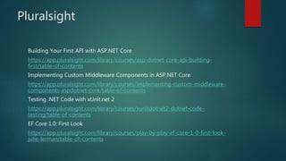 ASP.NET Core For The Agile Enterprise | PPT | Free Download