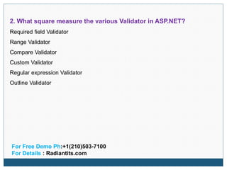 Asp.net online training | PPT