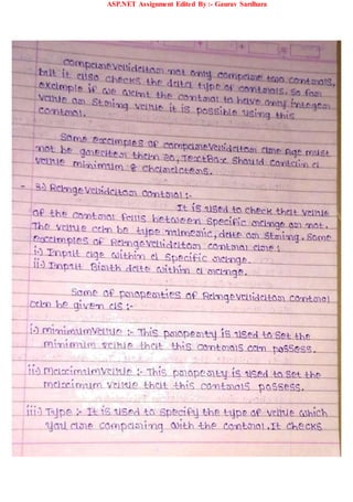 Asp.net assignment-gp | PDF