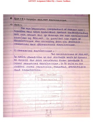 Asp.net assignment-gp | PDF