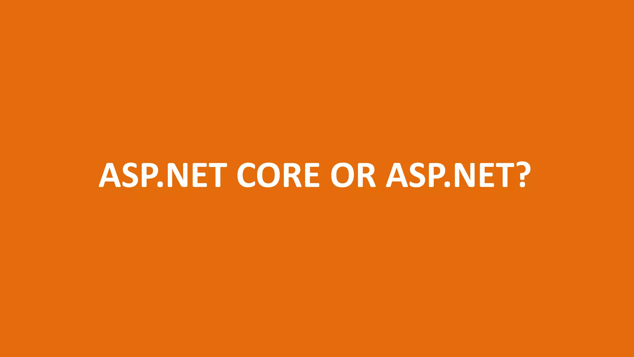 Asp.Net Core in Real World | PPT