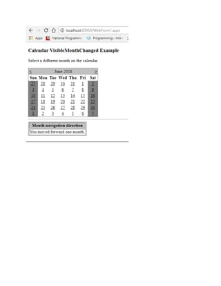 Asp.docx(.net --3 year) programming | DOCX | Web Development | Internet
