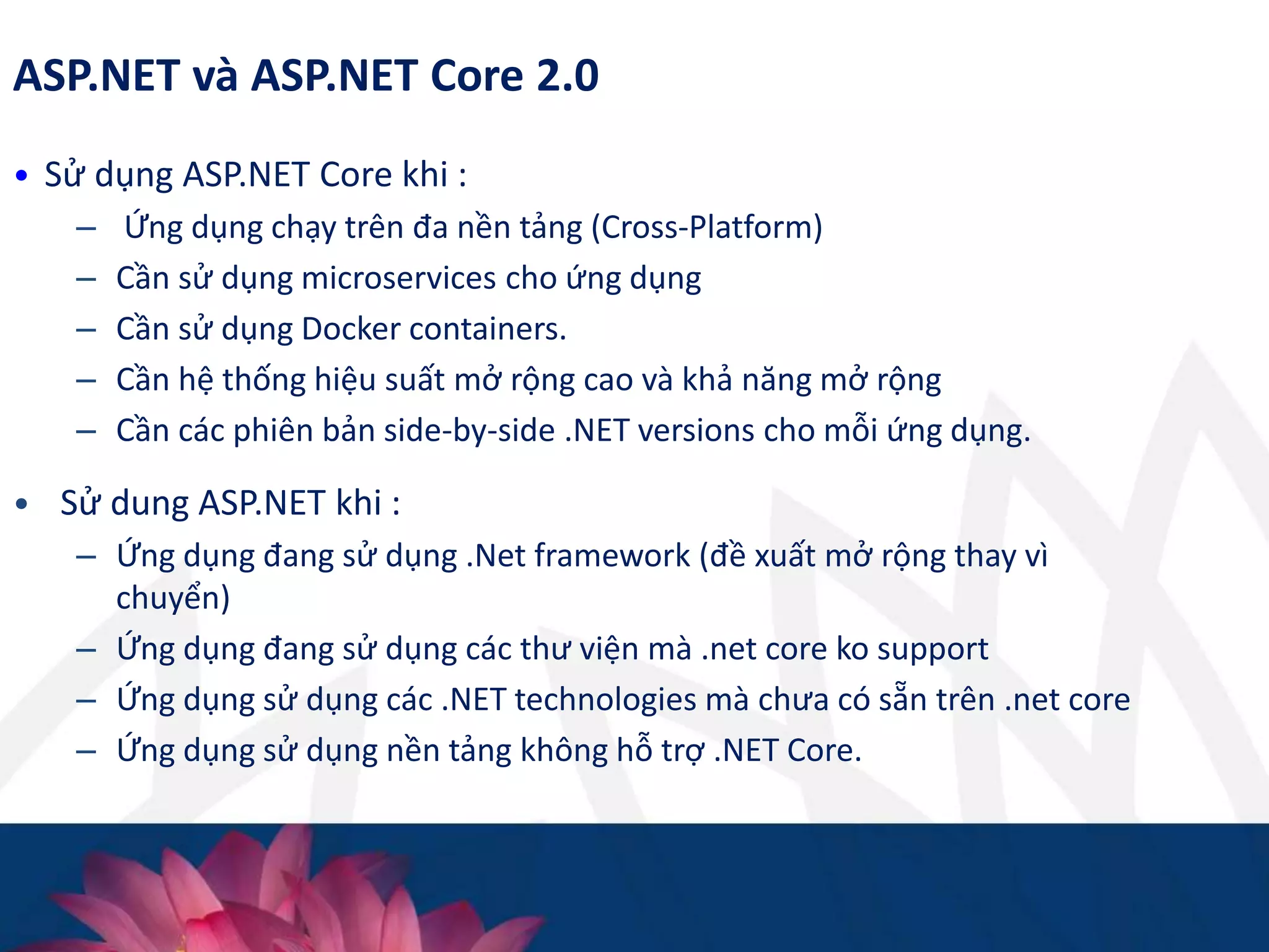 giới thiệu về Asp.net core 2.0 | PPT