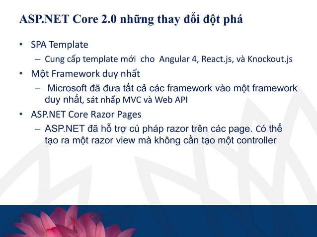 giới thiệu về Asp.net core 2.0 | PPT