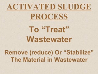 acticated sluge process | PPT