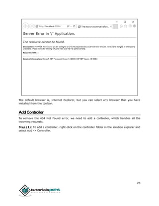 Asp.net mvc tutorial | PDF