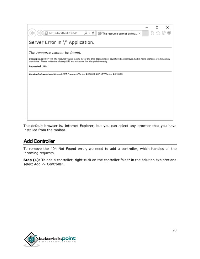 Asp.net mvc tutorial | PDF