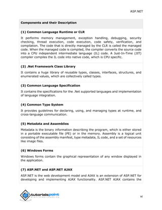 Asp.net tutorial | PDF