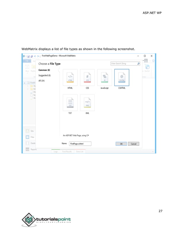 Asp.net wp tutorial | PDF