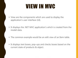 Asp.net mvc 5 ppt | PPTX